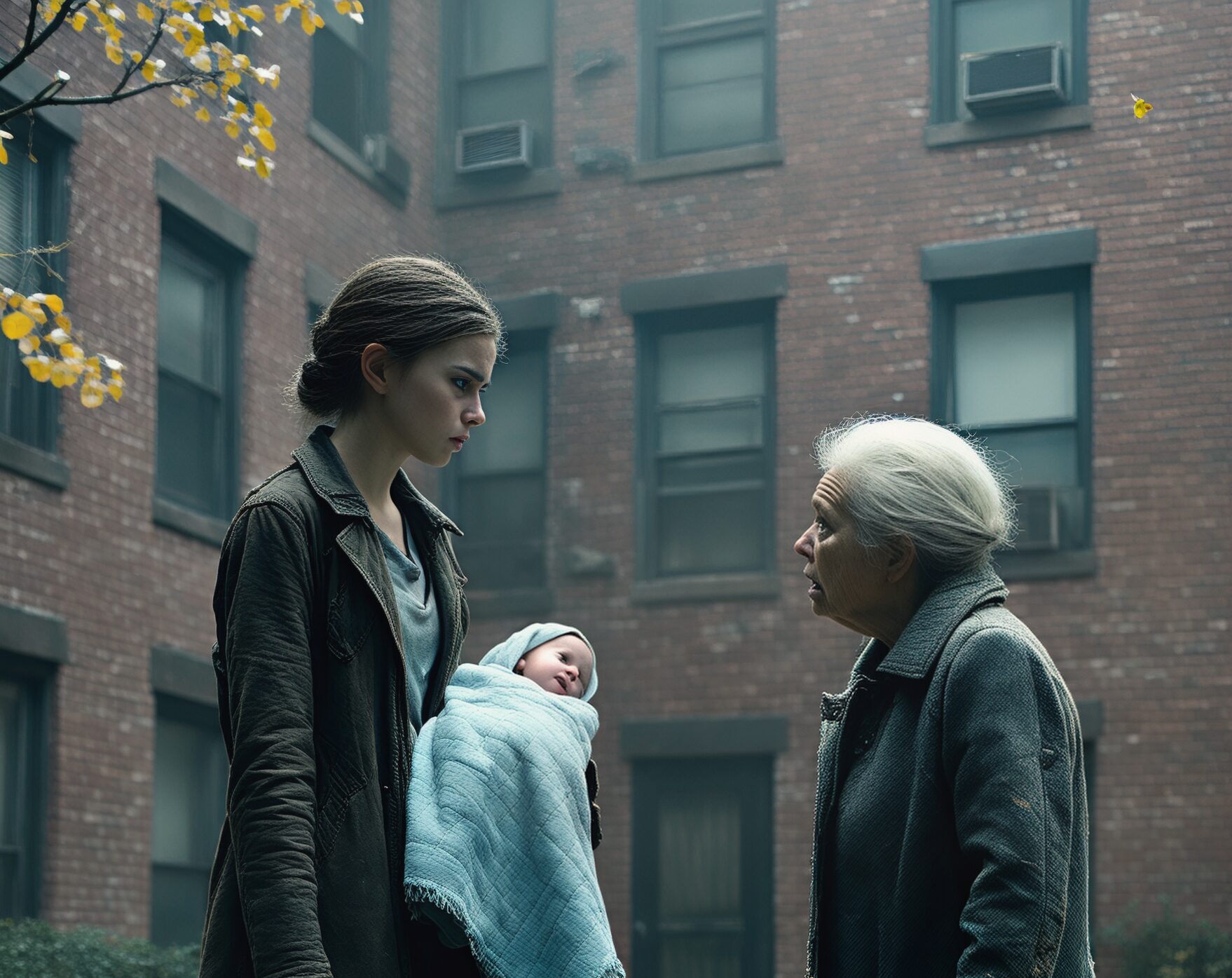 As I carried my baby home, an old woman grabbed my arm. “Don’t go ...