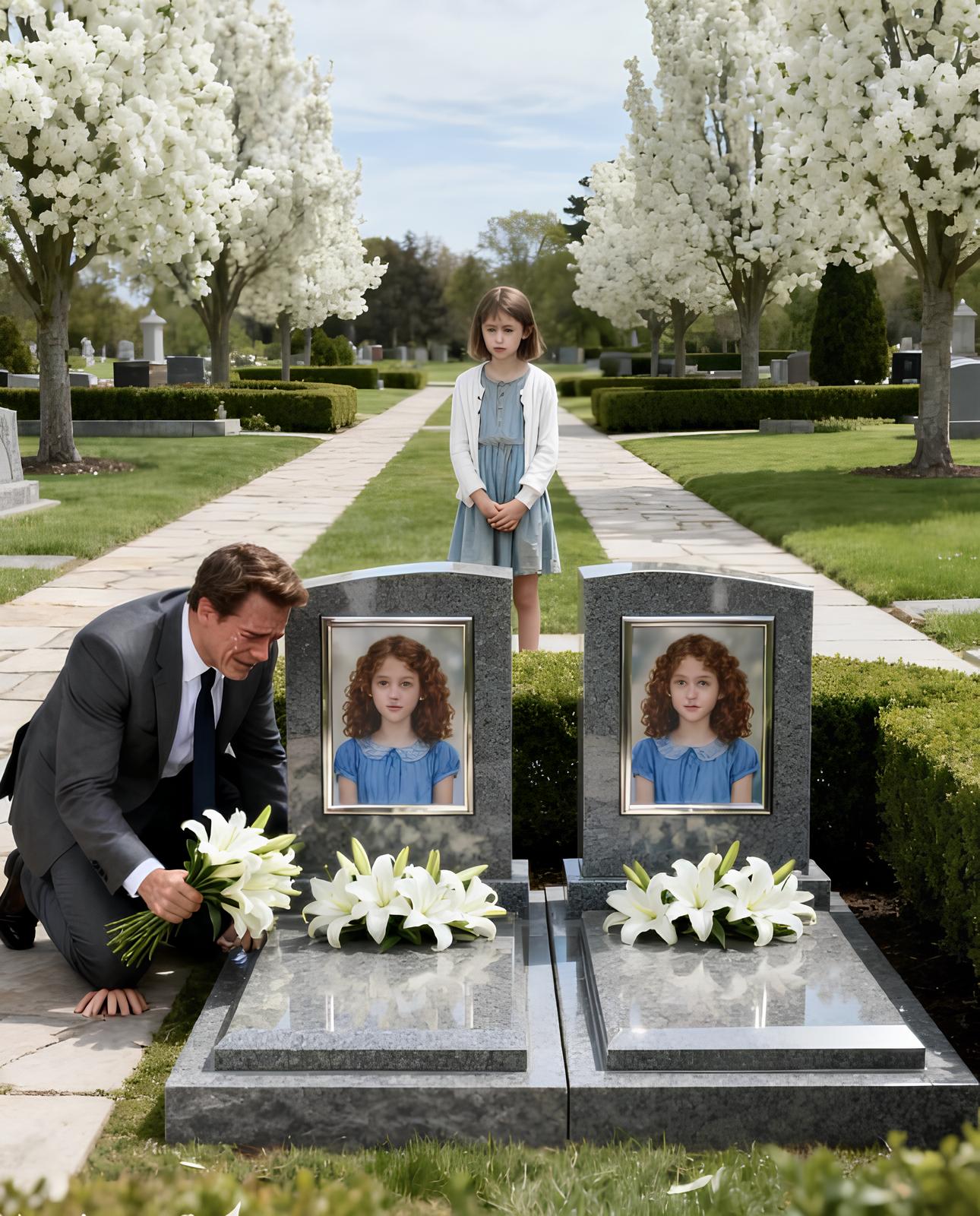 A grieving millionaire visited his daughters’ graves every Saturday ...